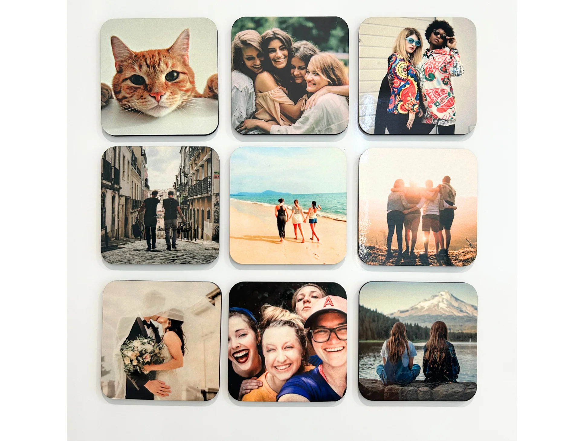 Fridge Magnet Square Badge per pieces - Satlok Sublimation